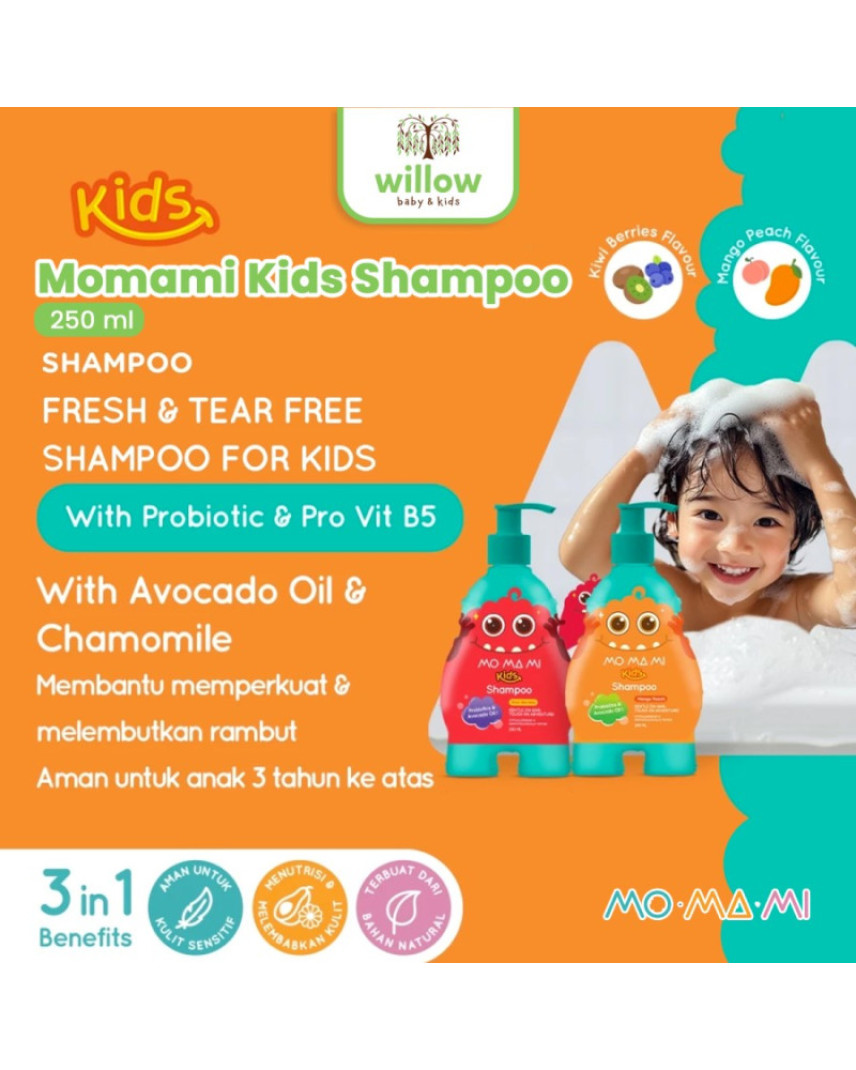 Momami Kids Shampoo Bayi 250Ml | willowbabyshop